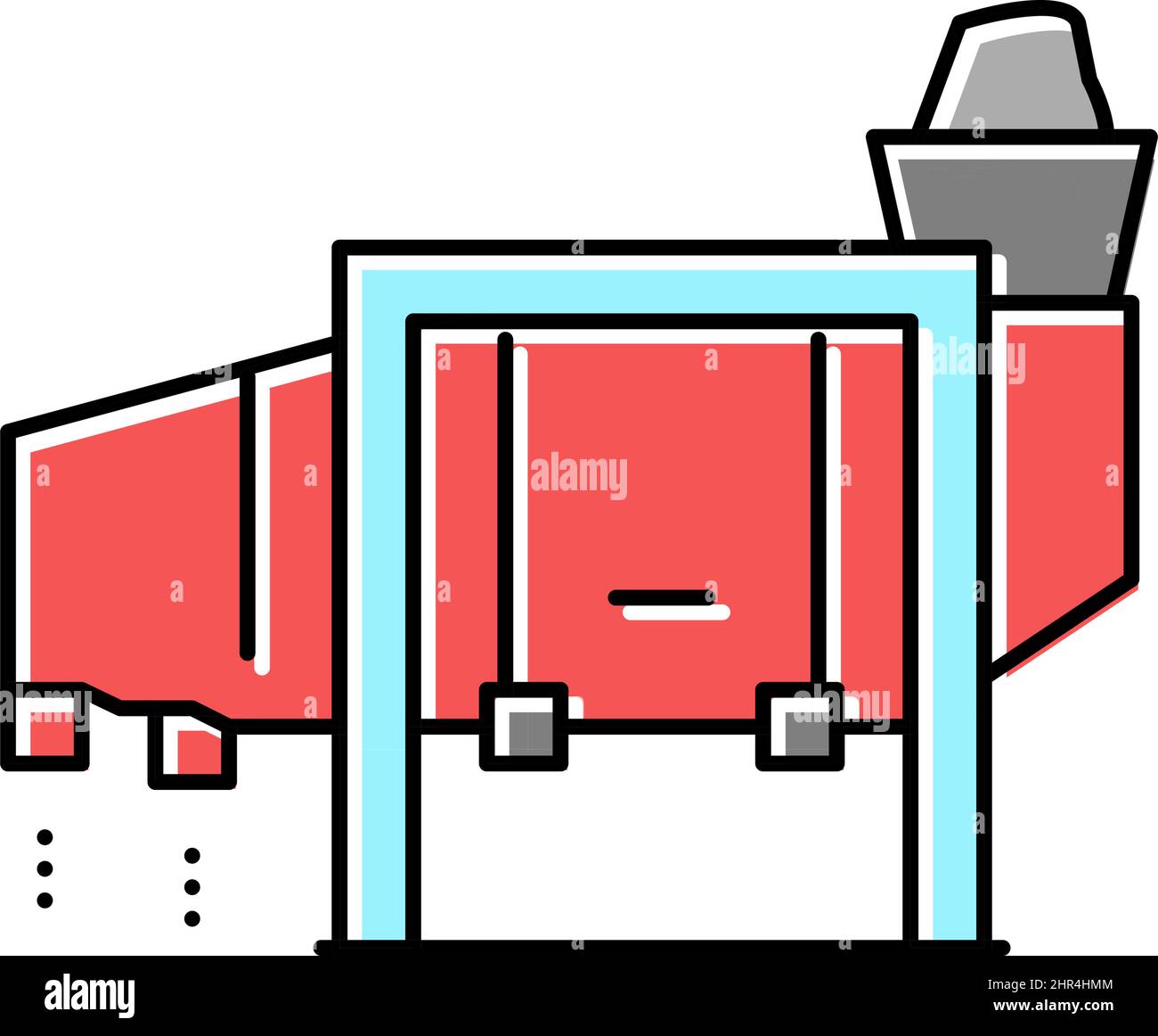 loading stone machine color icon vector illustration Stock Vector Image ...