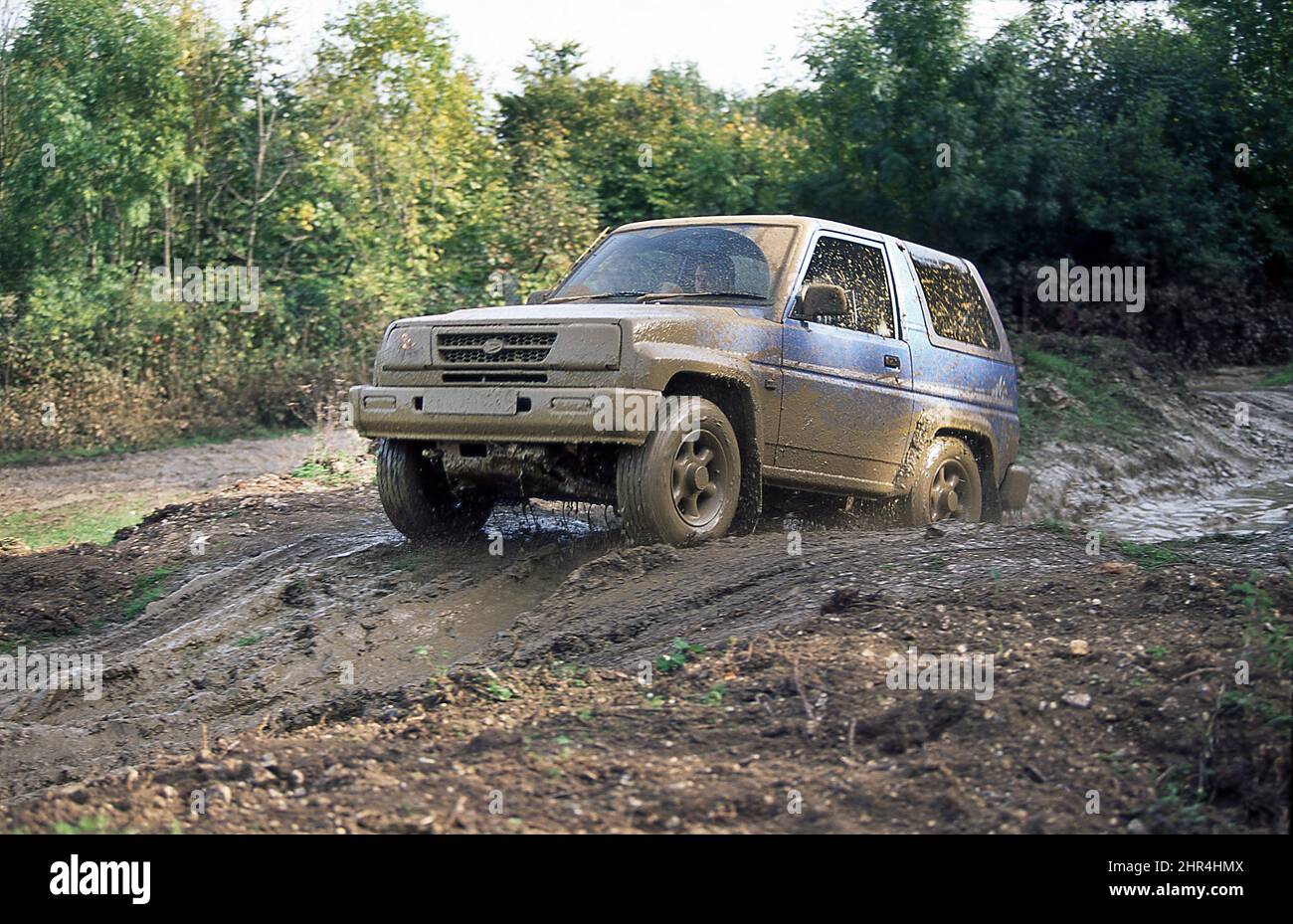 Daihatsu Sportrak ELK 1.6 4x4 SUV vehicles being tested off road Stock ...