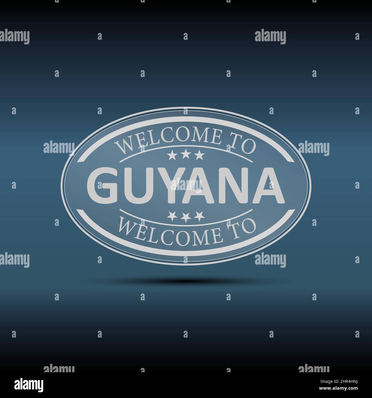 welcome to guyana. vector illustration. Suitable for greeting card ...