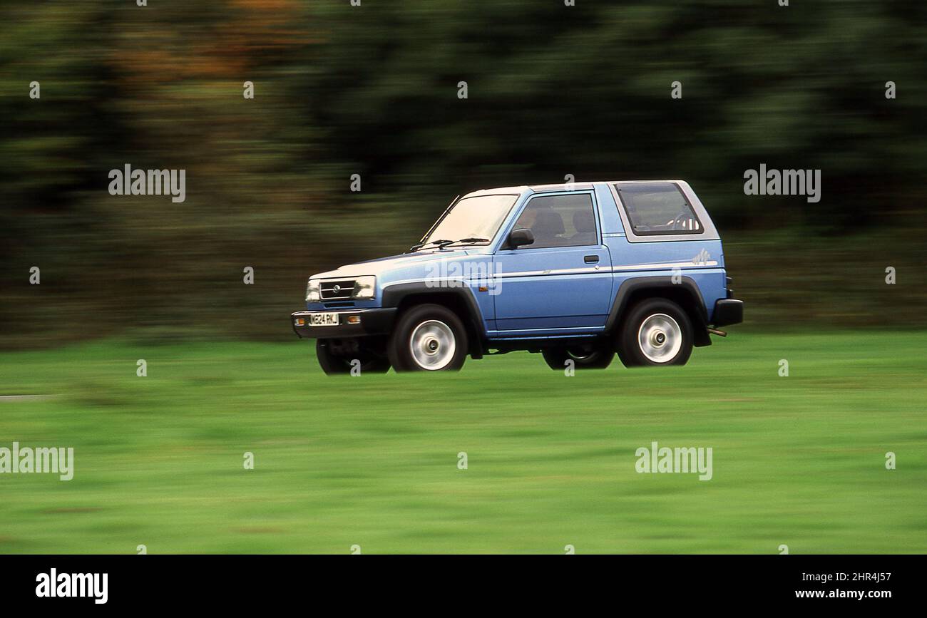Daihatsu Sportrak ELK 1.6 4x4 SUV vehicles being tested off road Stock ...