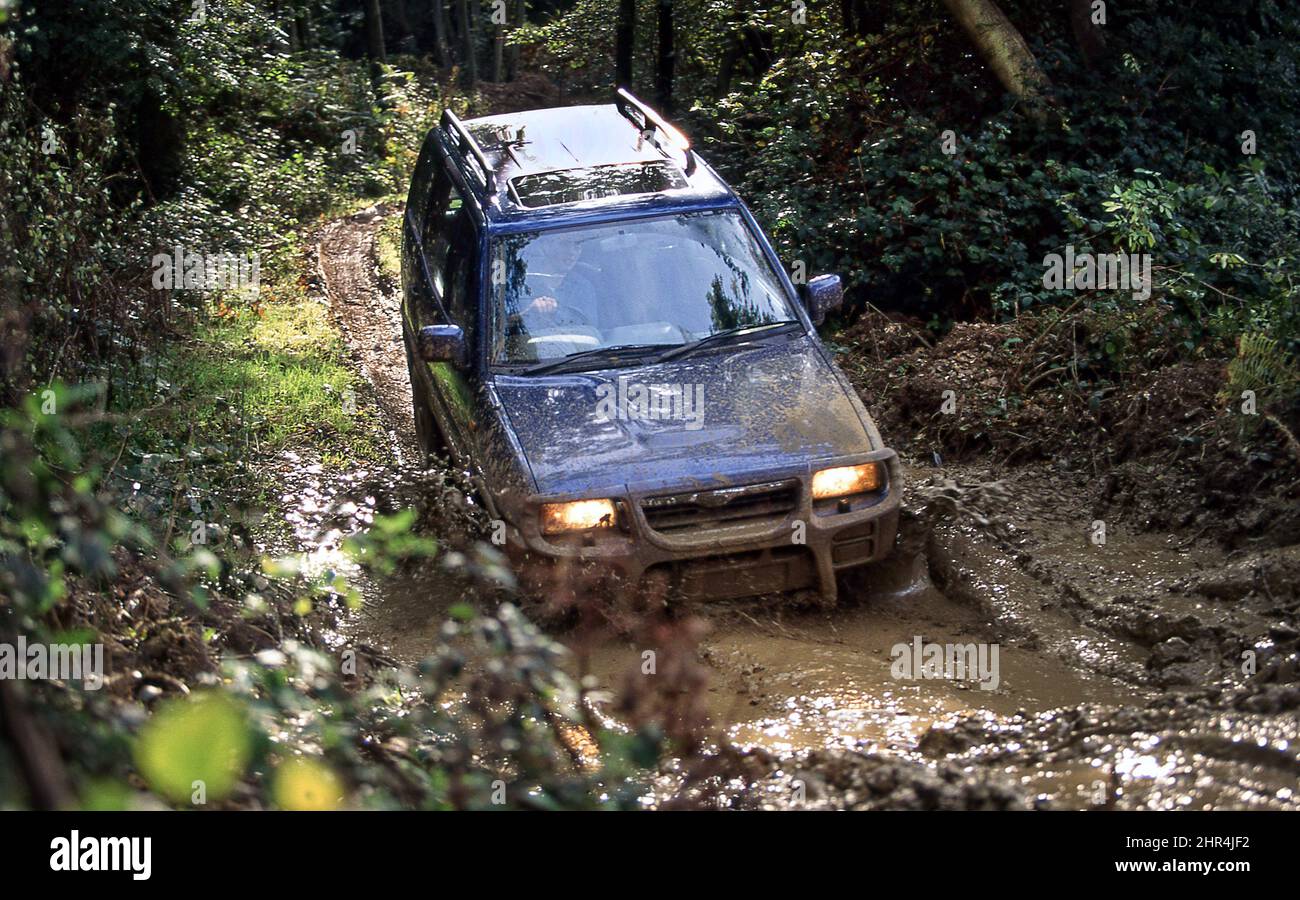 Ford Maverick GLX 4x4 SUV vehicles being tested off road Stock Photo ...
