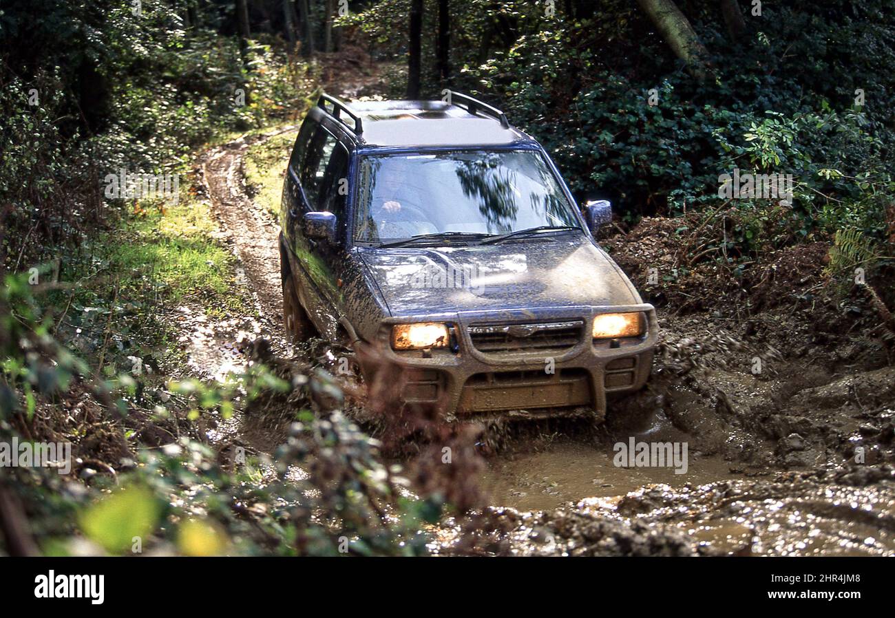 Ford Maverick GLX 4x4 SUV vehicles being tested off road Stock Photo ...