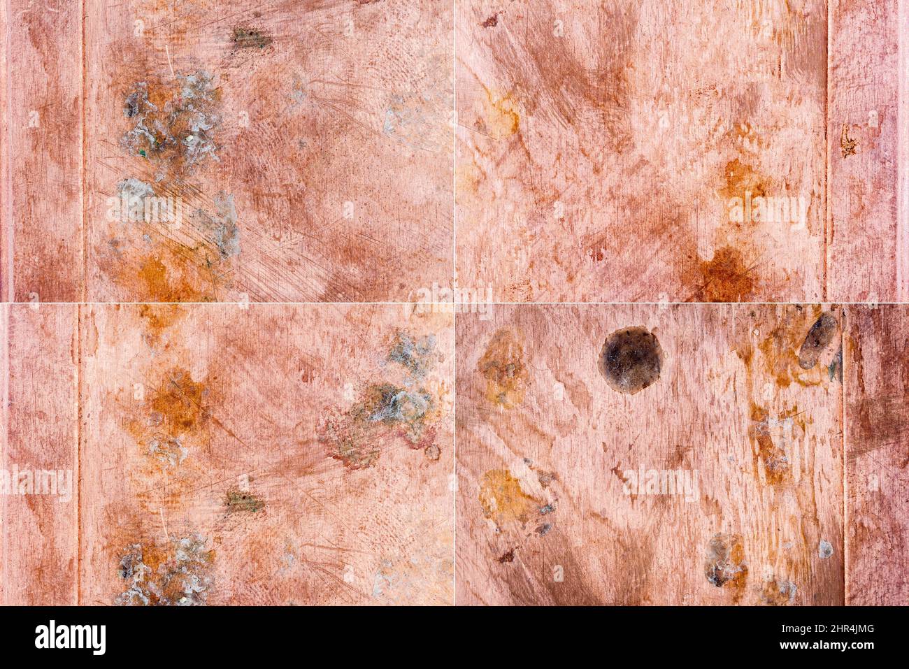 Collection of images with scratched dirty dusty copper plate texture ...