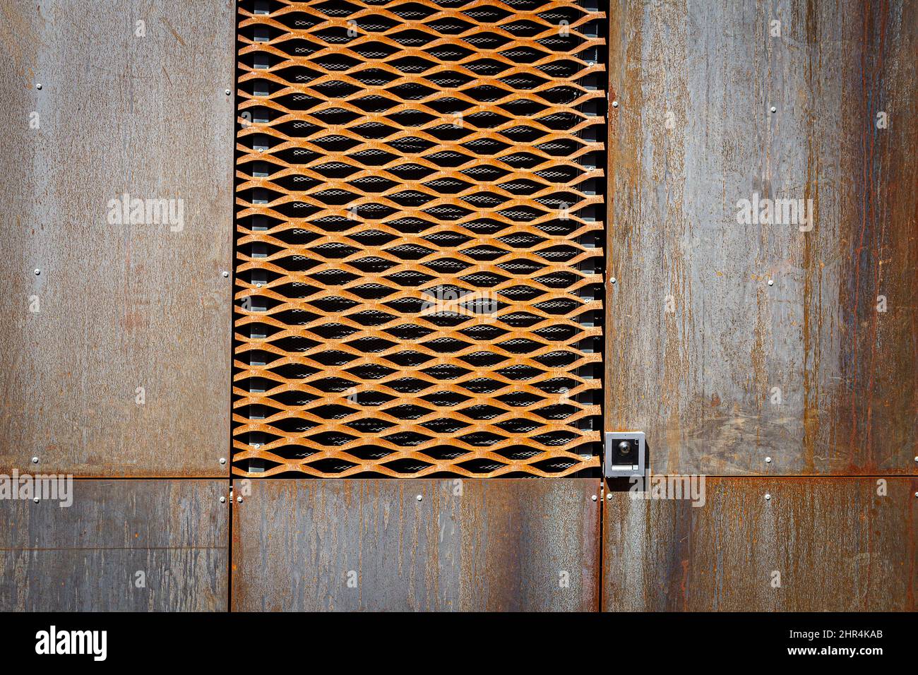 Old rusty worn iron wall texture background Stock Photo - Alamy