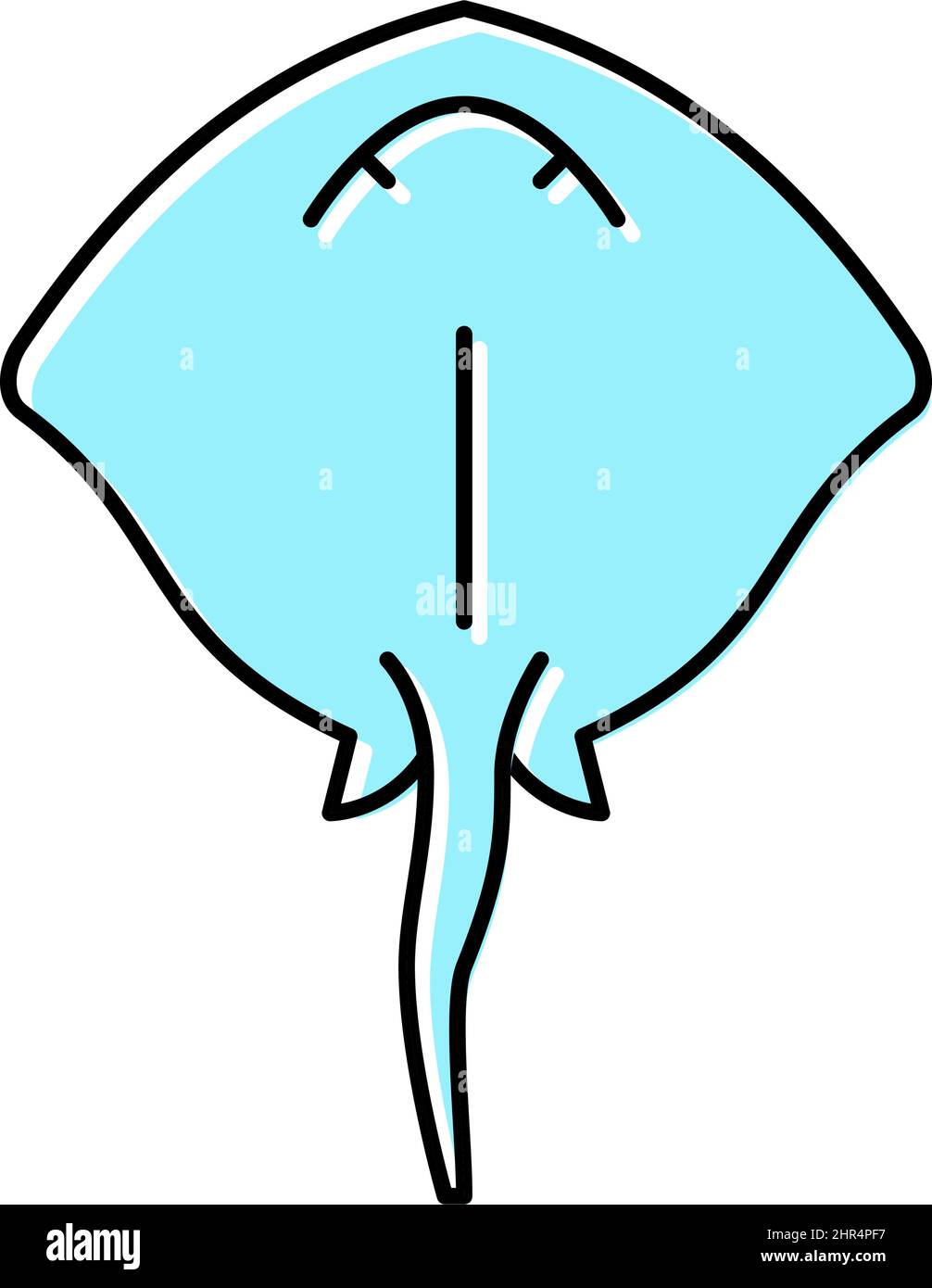 stingray ocean color icon vector illustration Stock Vector Image & Art ...