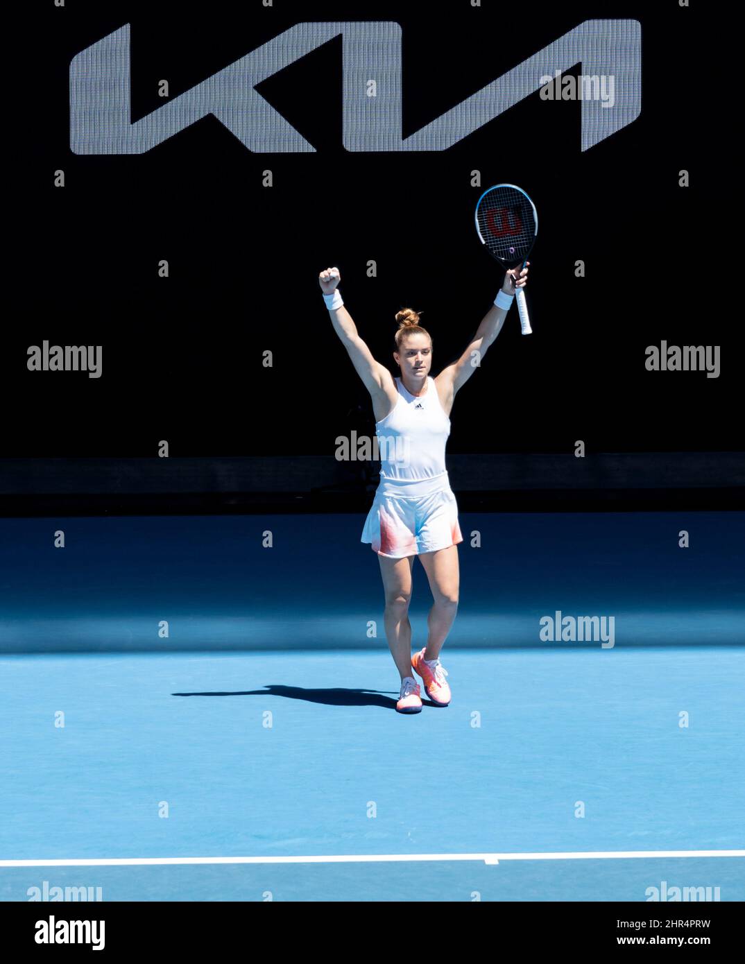 Maria Sakkari in victory in her 3rd round match at the Australian Open ...