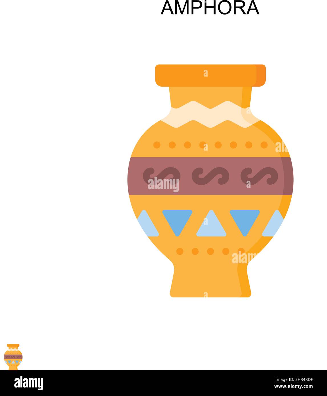 Amphora Simple vector icon. Illustration symbol design template for web ...