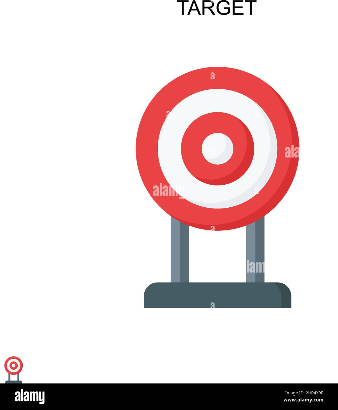 Target Simple vector icon. Illustration symbol design template for web ...
