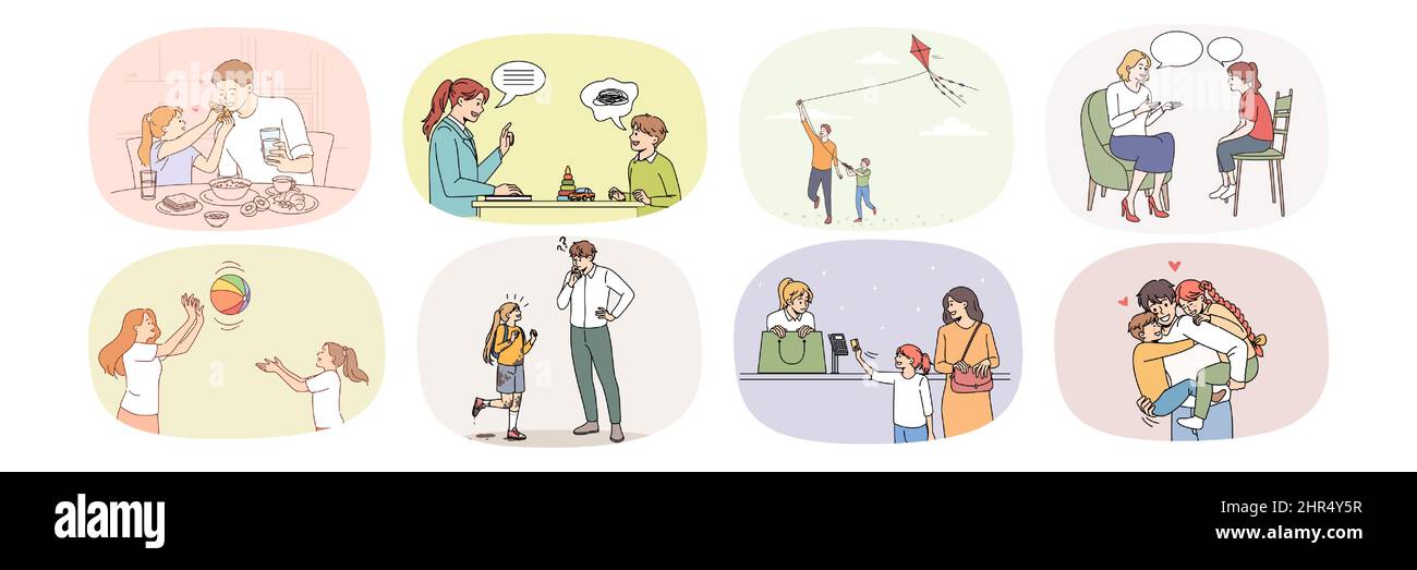 Teen parenting Stock Vector Images - Alamy