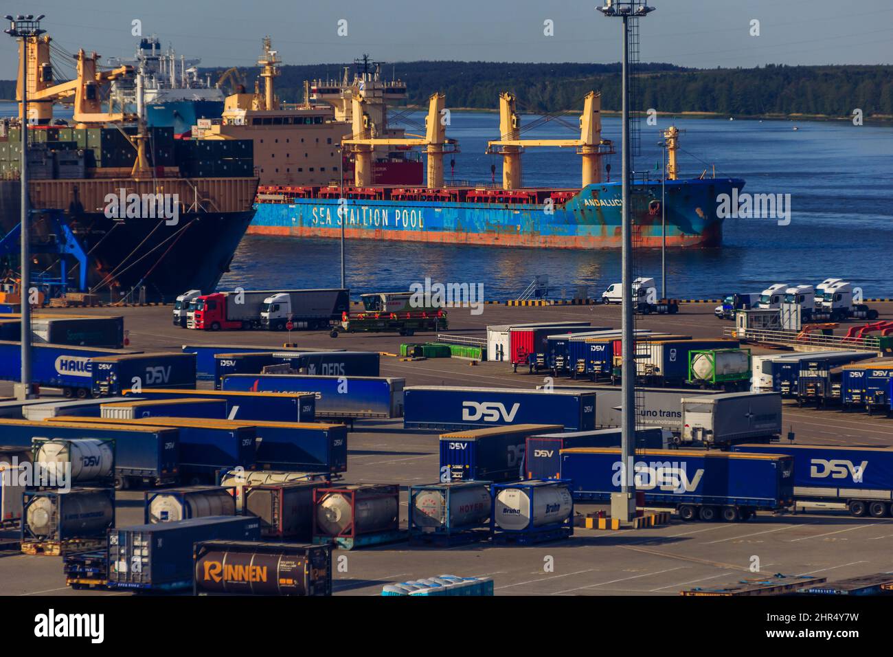 Container terminal and the aquatory of the port of Klaipeda, Lithuania ...