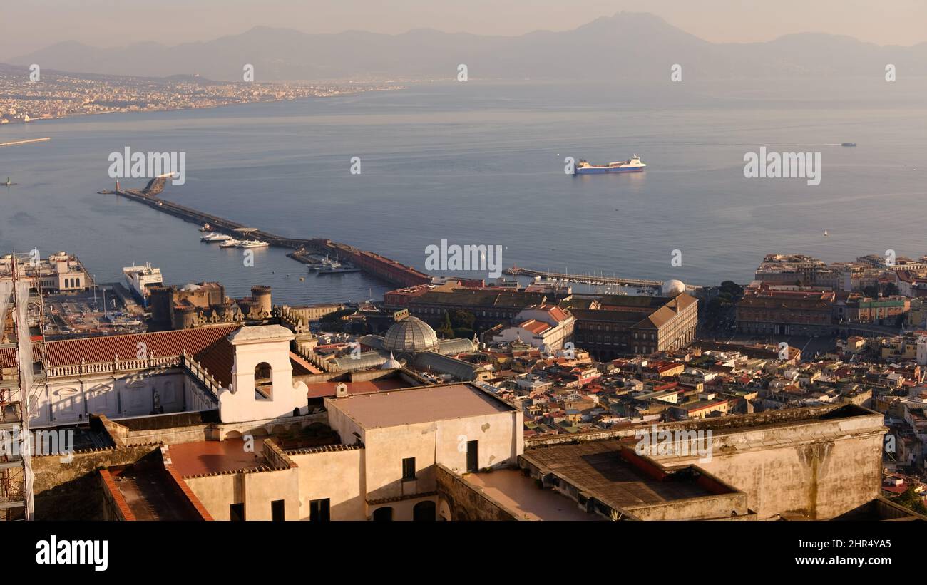 Aerial view of Naples Stock Photo - Alamy