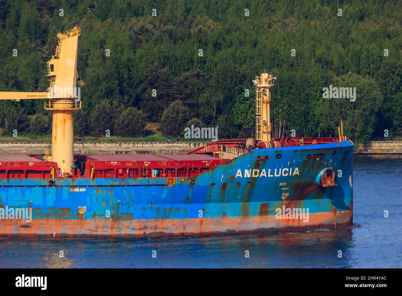 Container terminal and the aquatory of the port of Klaipeda, Lithuania ...