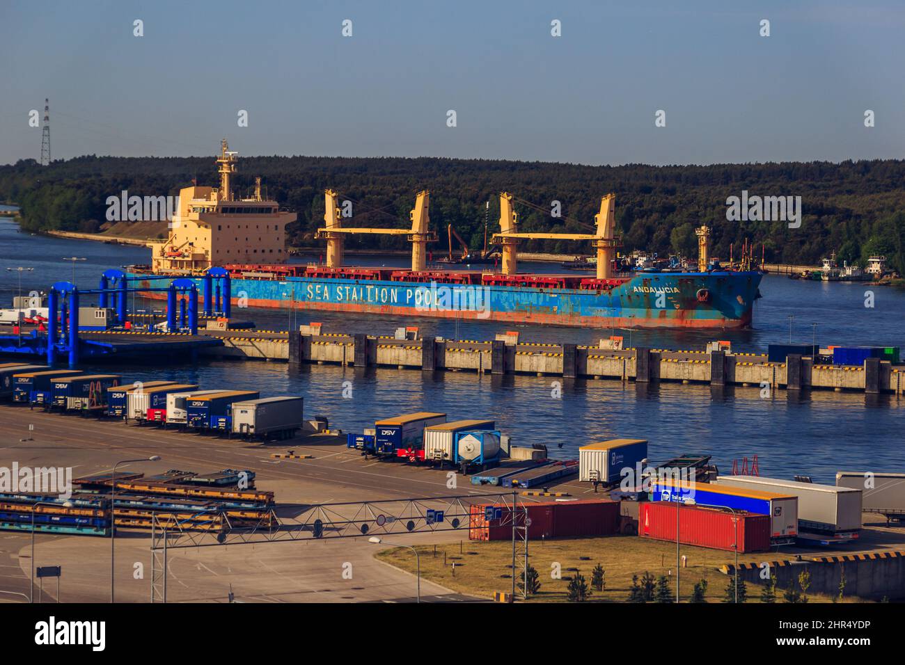 Container terminal and the aquatory of the port of Klaipeda, Lithuania ...