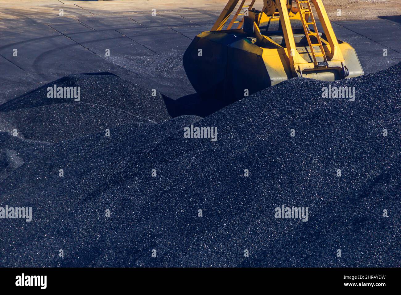 Loading operation of the anthracite cargo at the port of Klaipeda ...