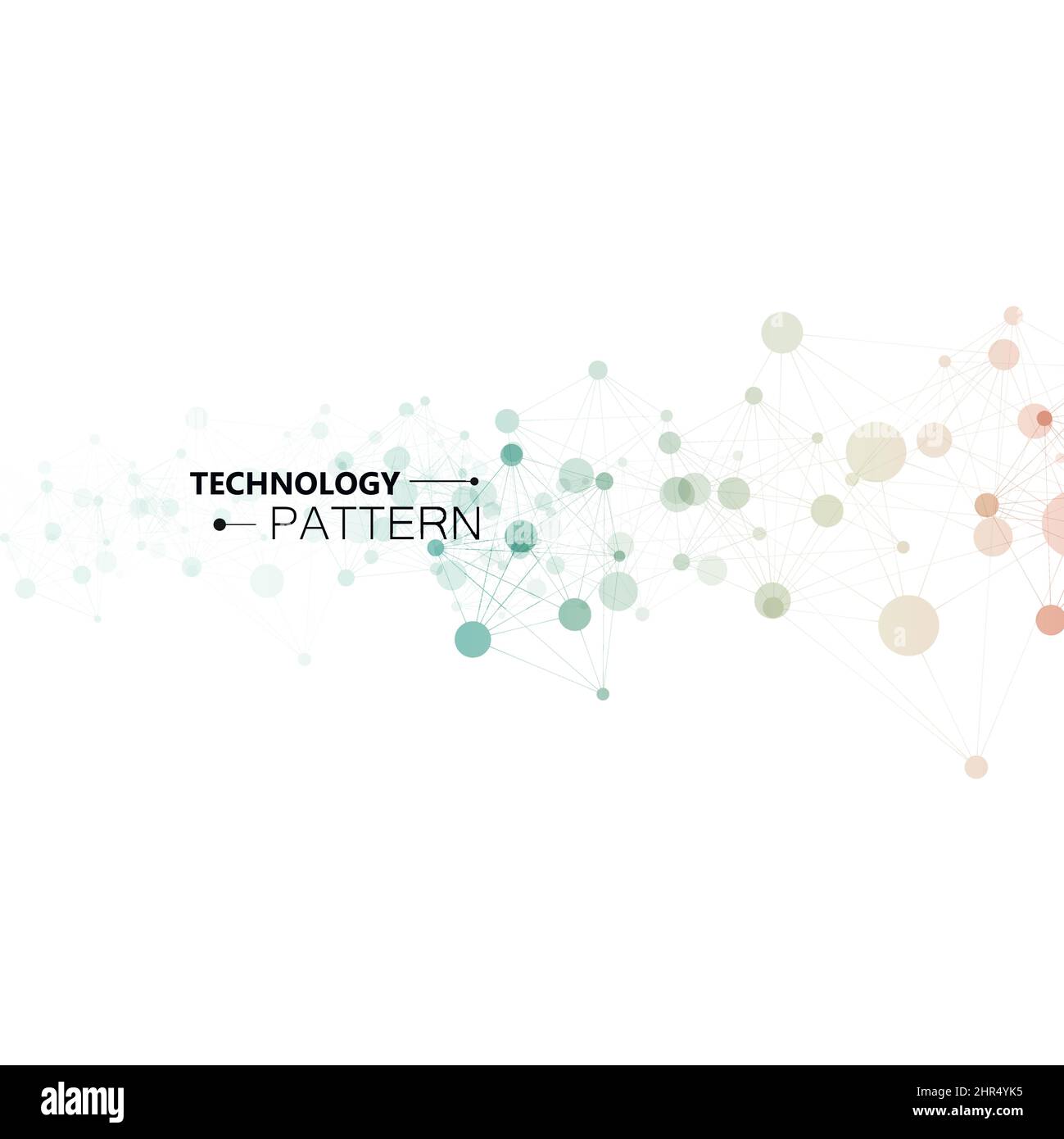 Technological design. Vector background of connected points and lines ...