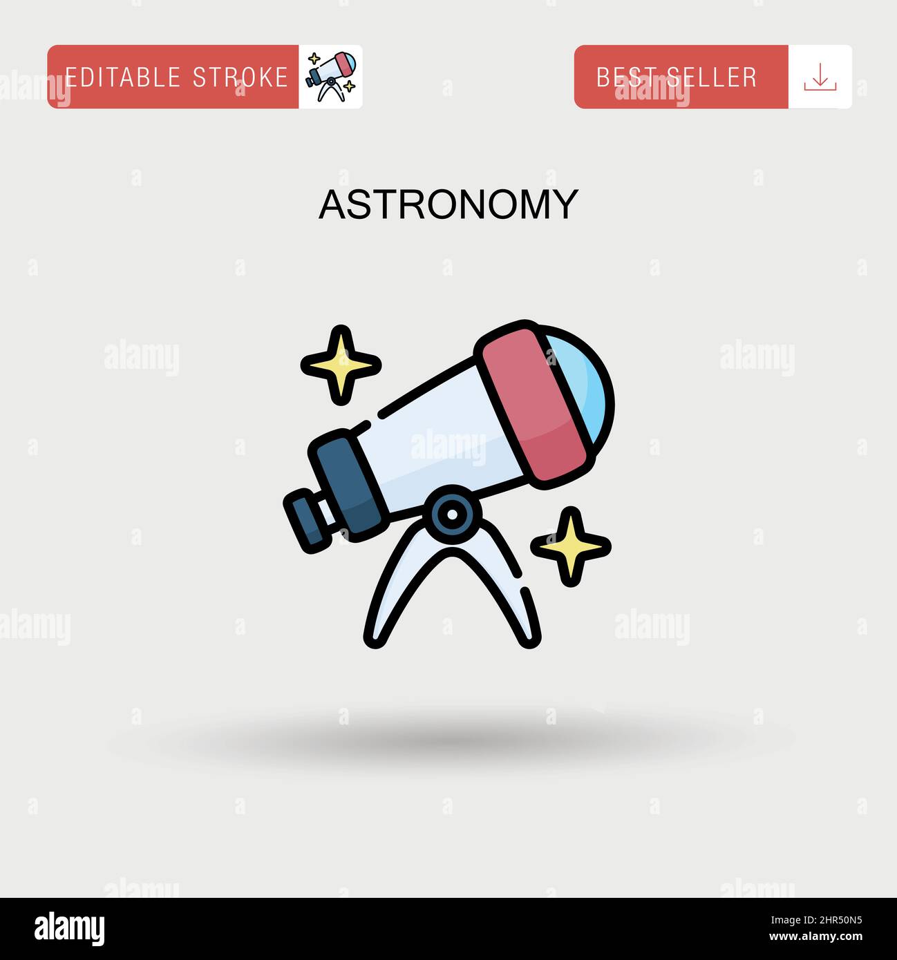 Astronomy Simple vector icon Stock Vector Image & Art - Alamy