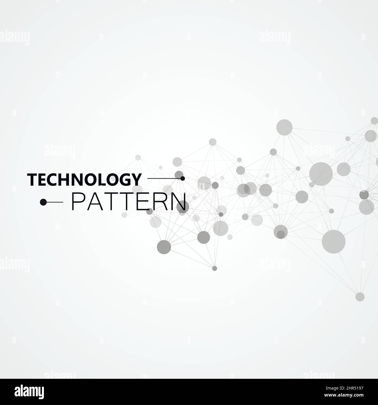 Technological design. Vector background of connected points and lines ...