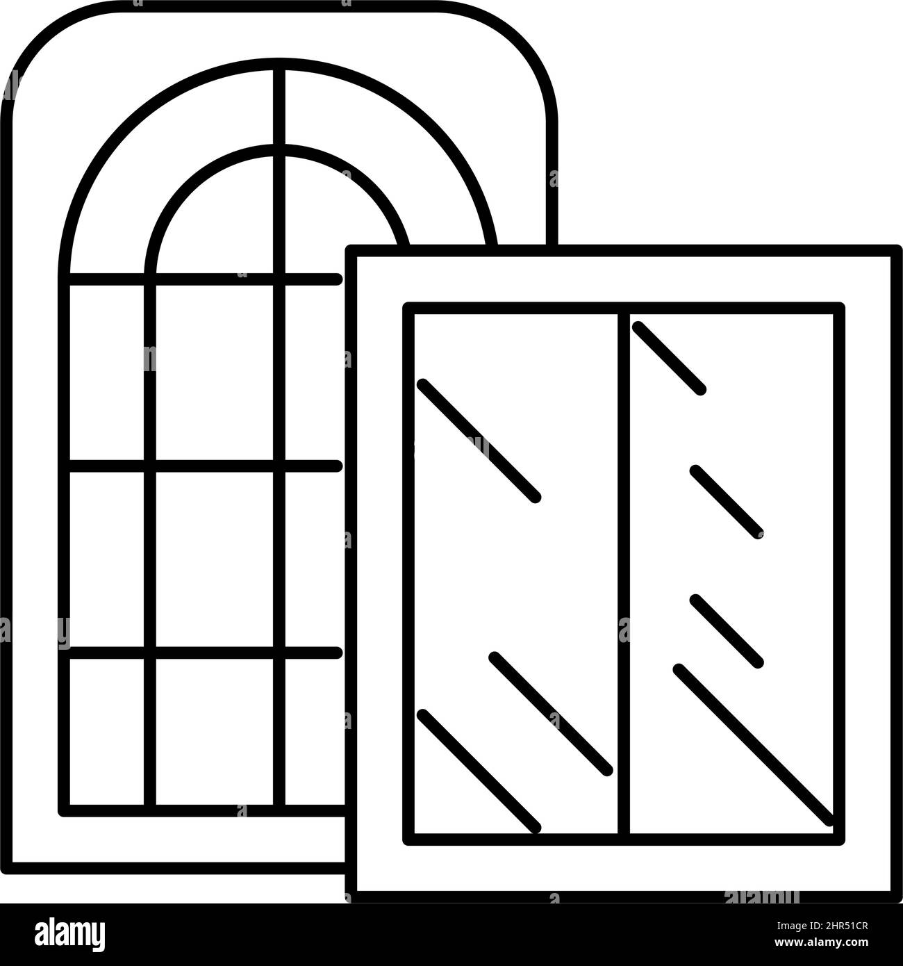 windows glass production line icon vector illustration Stock Vector ...