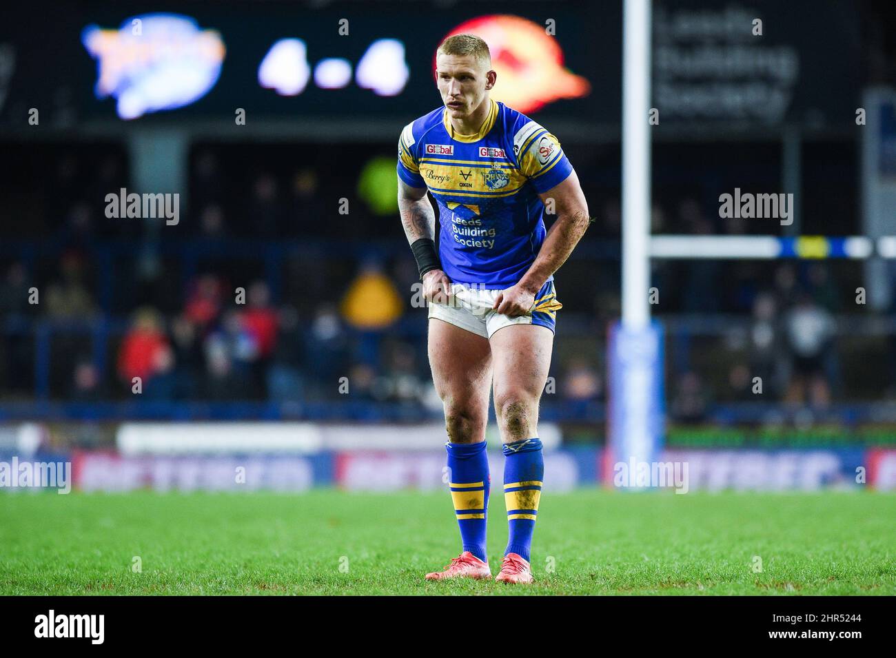 Leeds, England - 24 February 2022 - Mikolaj Oledzki (8) of Leeds Rhinos ...