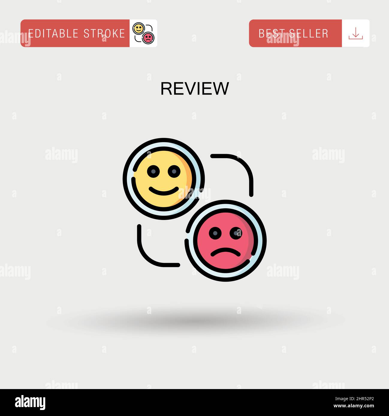 Review Simple vector icon Stock Vector Image & Art - Alamy