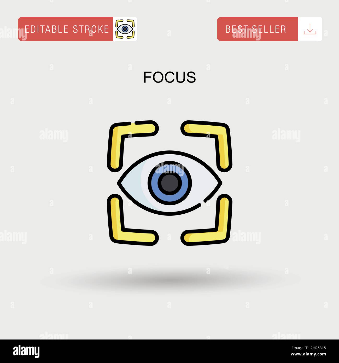 Business focus icon simple hi-res stock photography and images - Alamy