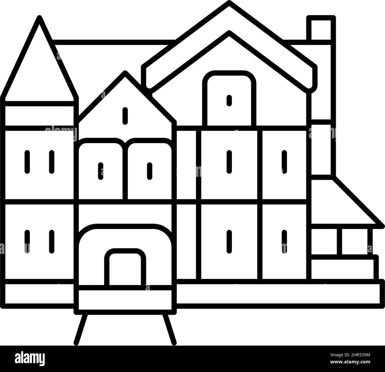 victorian house line icon vector illustration Stock Vector Image & Art ... victorian house line icon vector illustration Stock Vector Image & Art ...