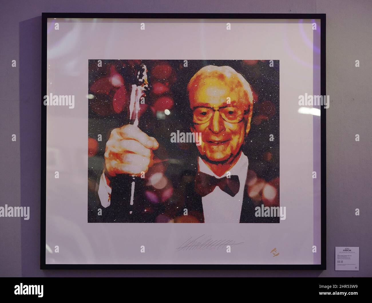 A portrait of Sir Michael Caine by artist Lincoln Townley, estimate £ ...