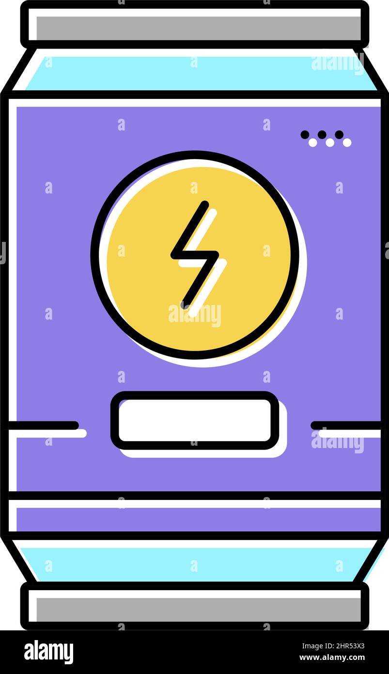 energy drink color icon vector illustration sign Stock Vector Image ...