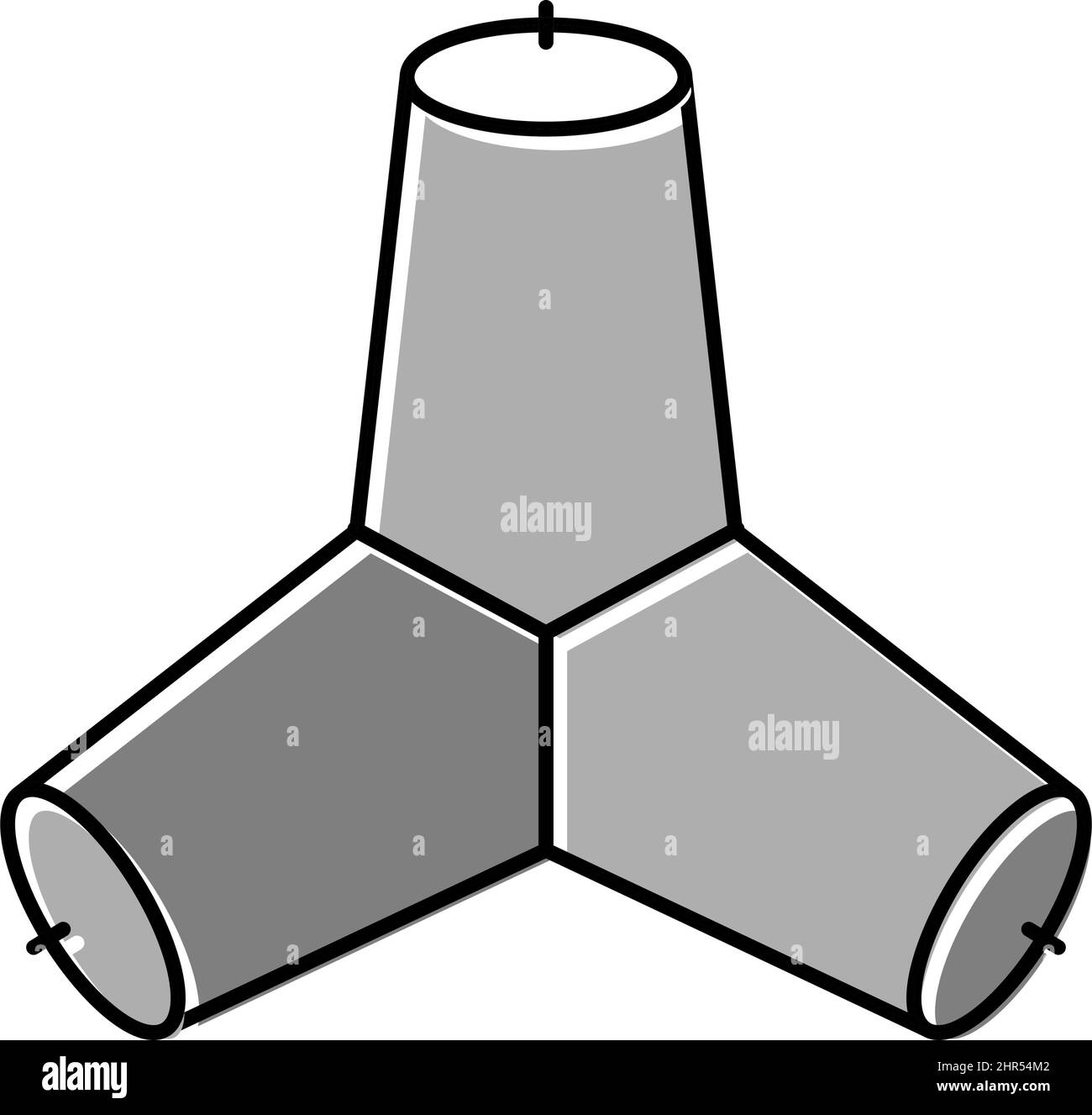 breakwater concrete color icon vector illustration Stock Vector Image ...