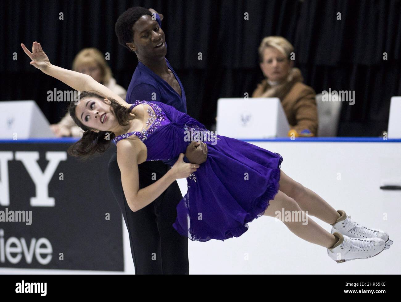Canada's Kharis Ralph and Asher Hill perform their free dance in the ...