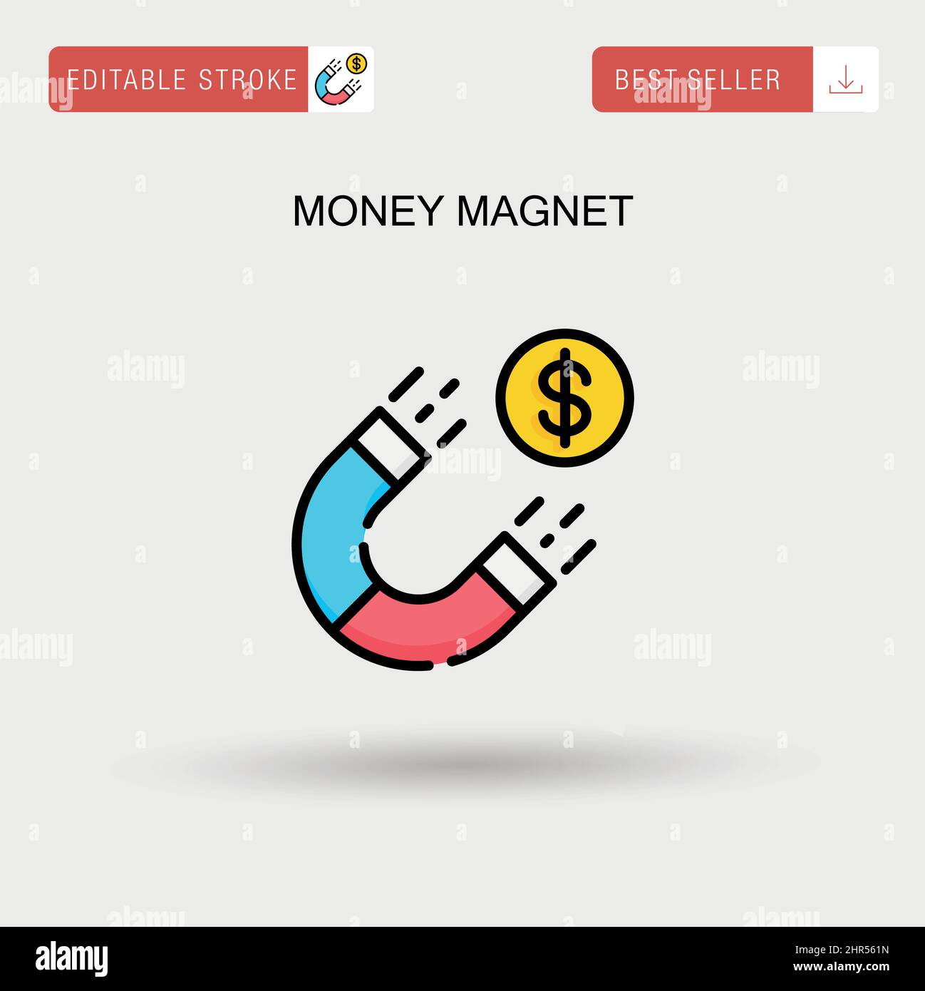 Money businessman coin icon Stock Vector Images - Alamy