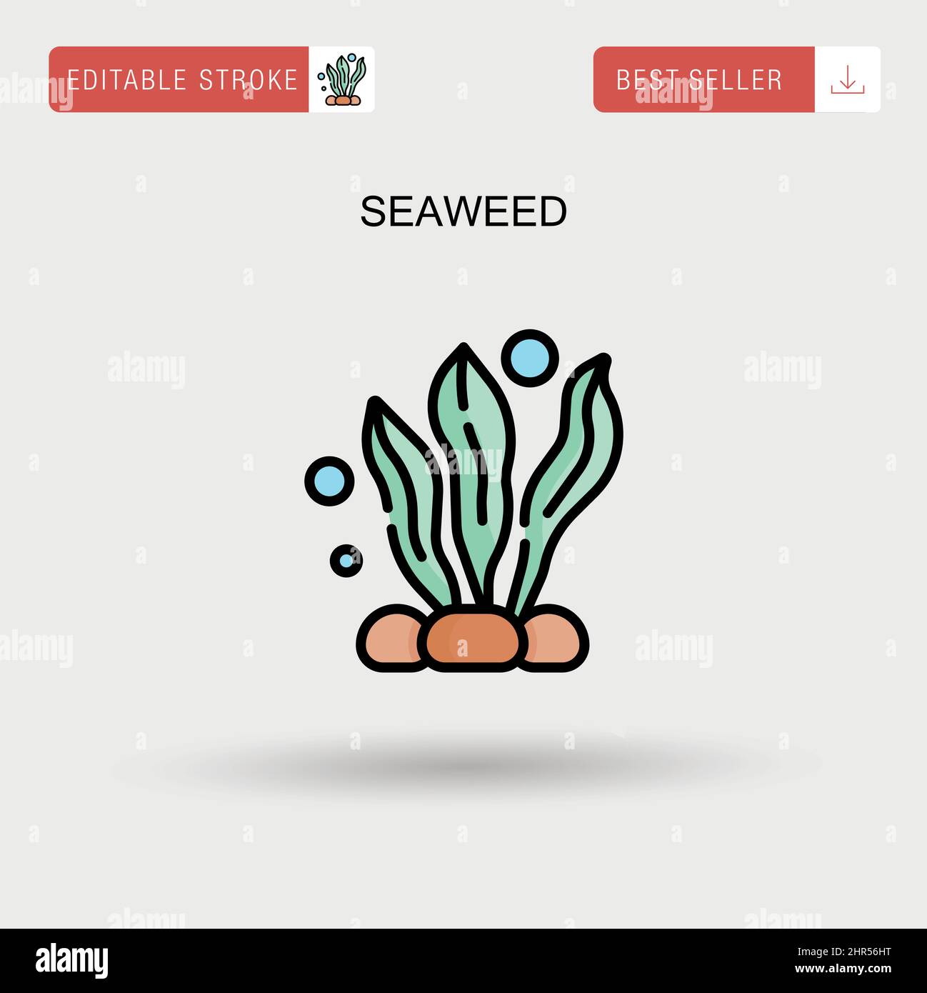 Vector drawing laminaria sea hi-res stock photography and images - Alamy