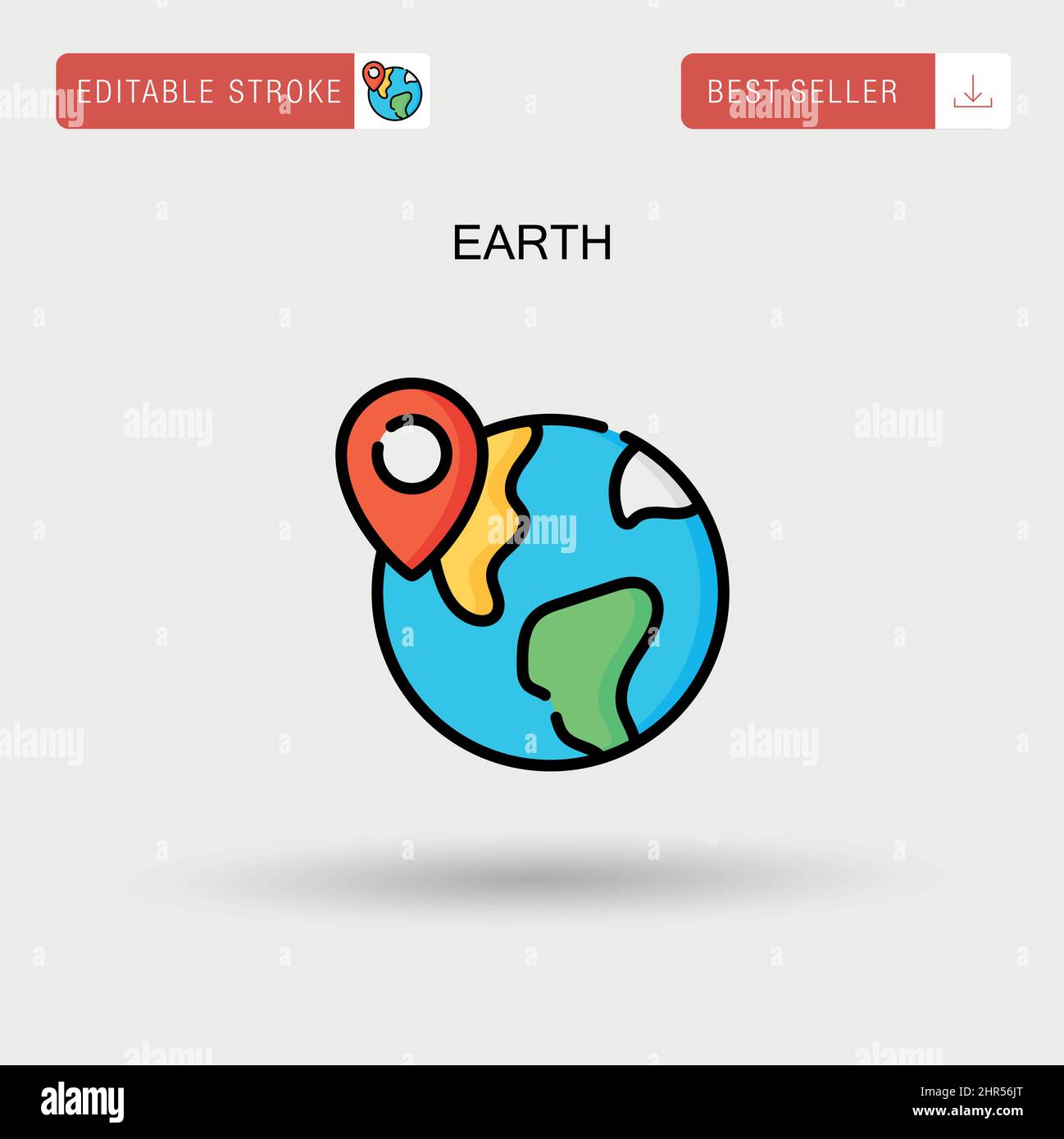 Earth Simple vector icon Stock Vector Image & Art - Alamy