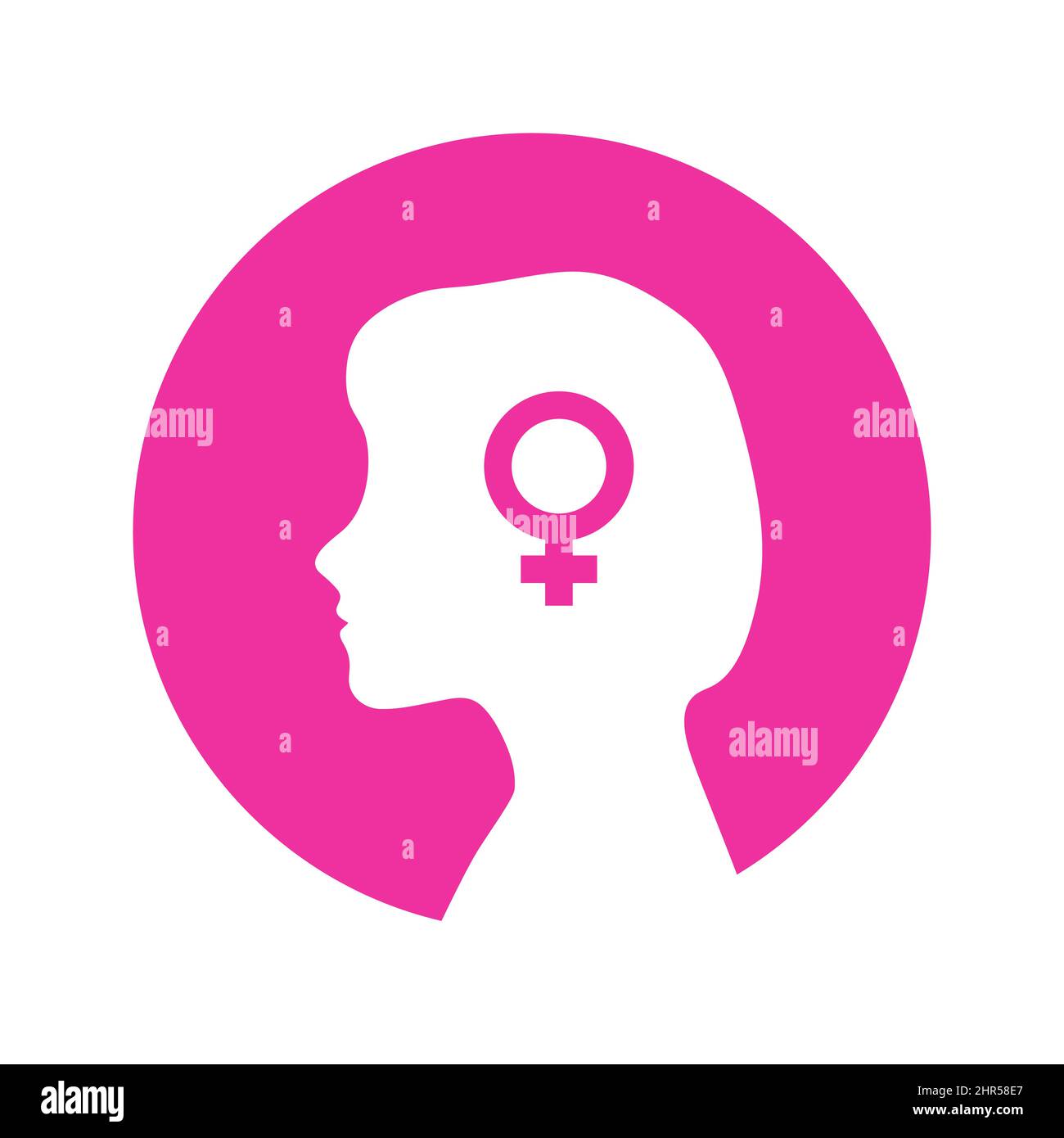 The problem of gender choice for a person in modern society. Silhouette ...