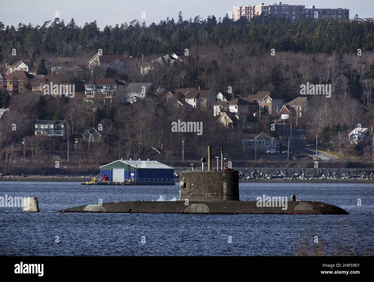 HMCS Windsor, one of Canada's Victoria-class submarines, performs sea ...