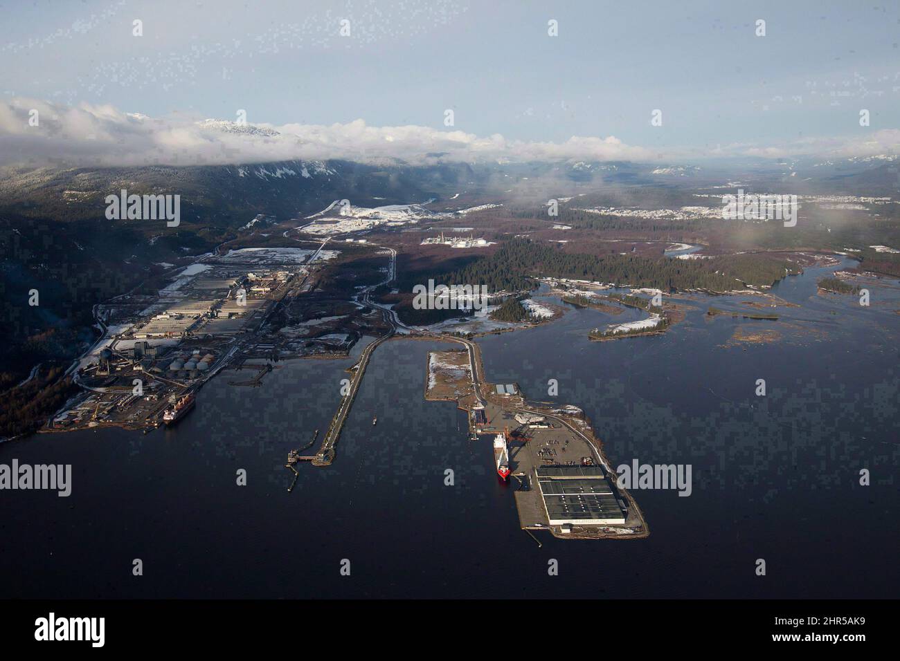 Douglas Channel, the proposed termination point for an oil pipeline in ...