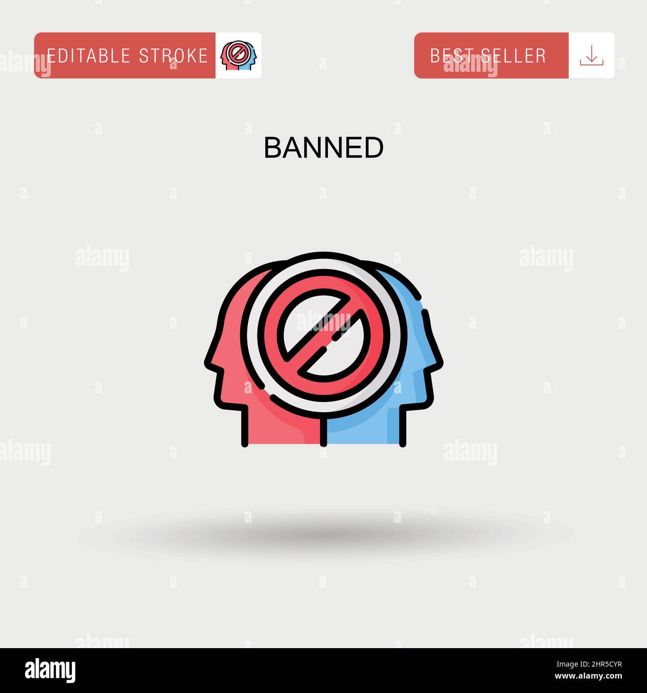 Banned notice Stock Vector Images - Alamy