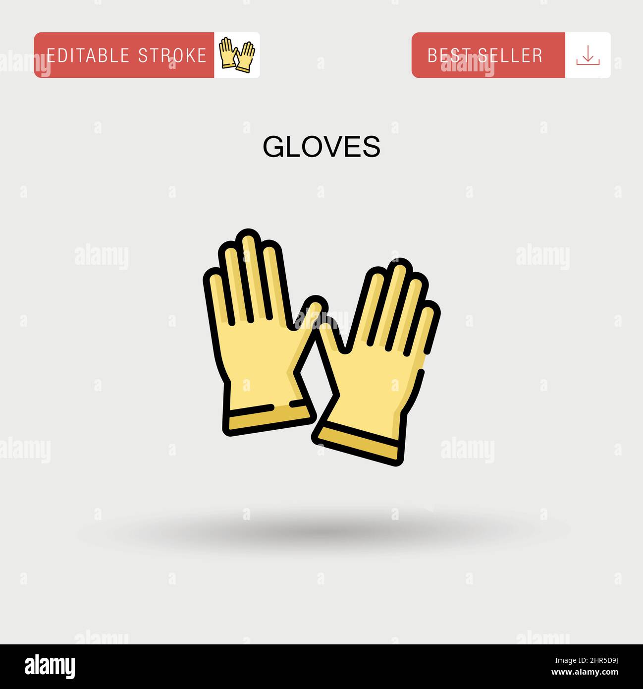 Latex exam gloves Stock Vector Images - Alamy