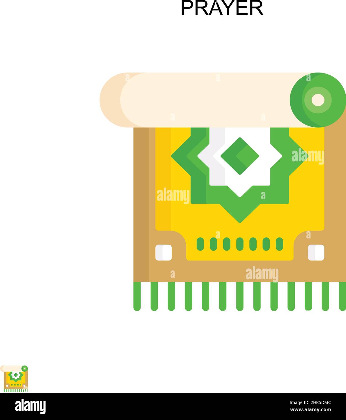 Prayer Simple vector icon. Illustration symbol design template for web ...