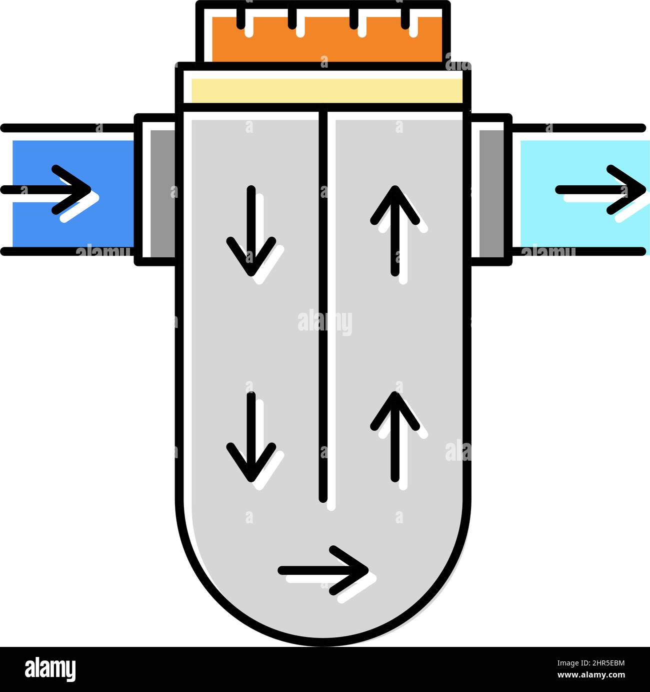 process of water filtration color icon vector illustration Stock Vector ...