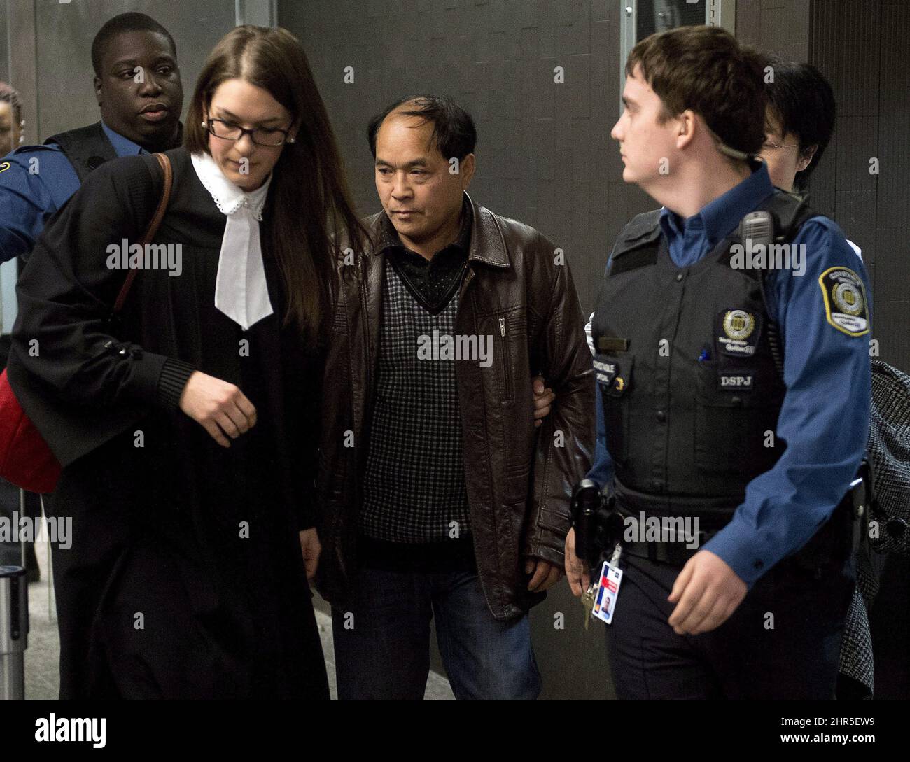 Daran Lin, father of murder victim Jun Lin, leaves the courtroom in ...