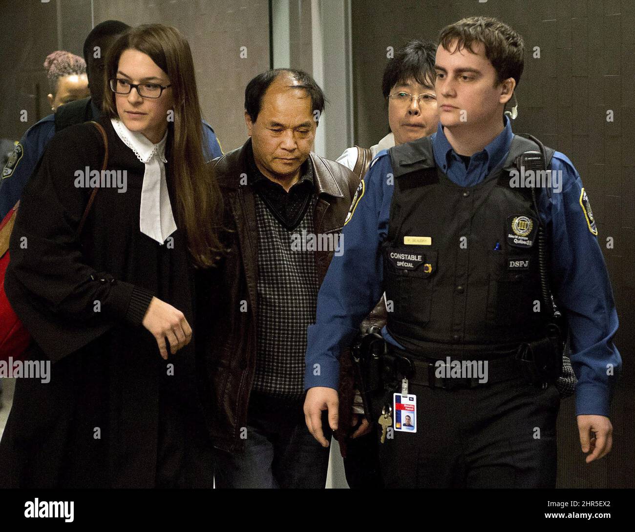 Daran Lin, father of murder victim Jun Lin, leaves the courtroom in ...