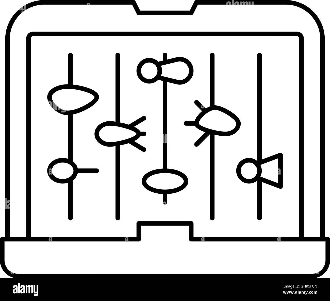 fly fishing box line icon vector illustration Stock Vector Image & Art ...