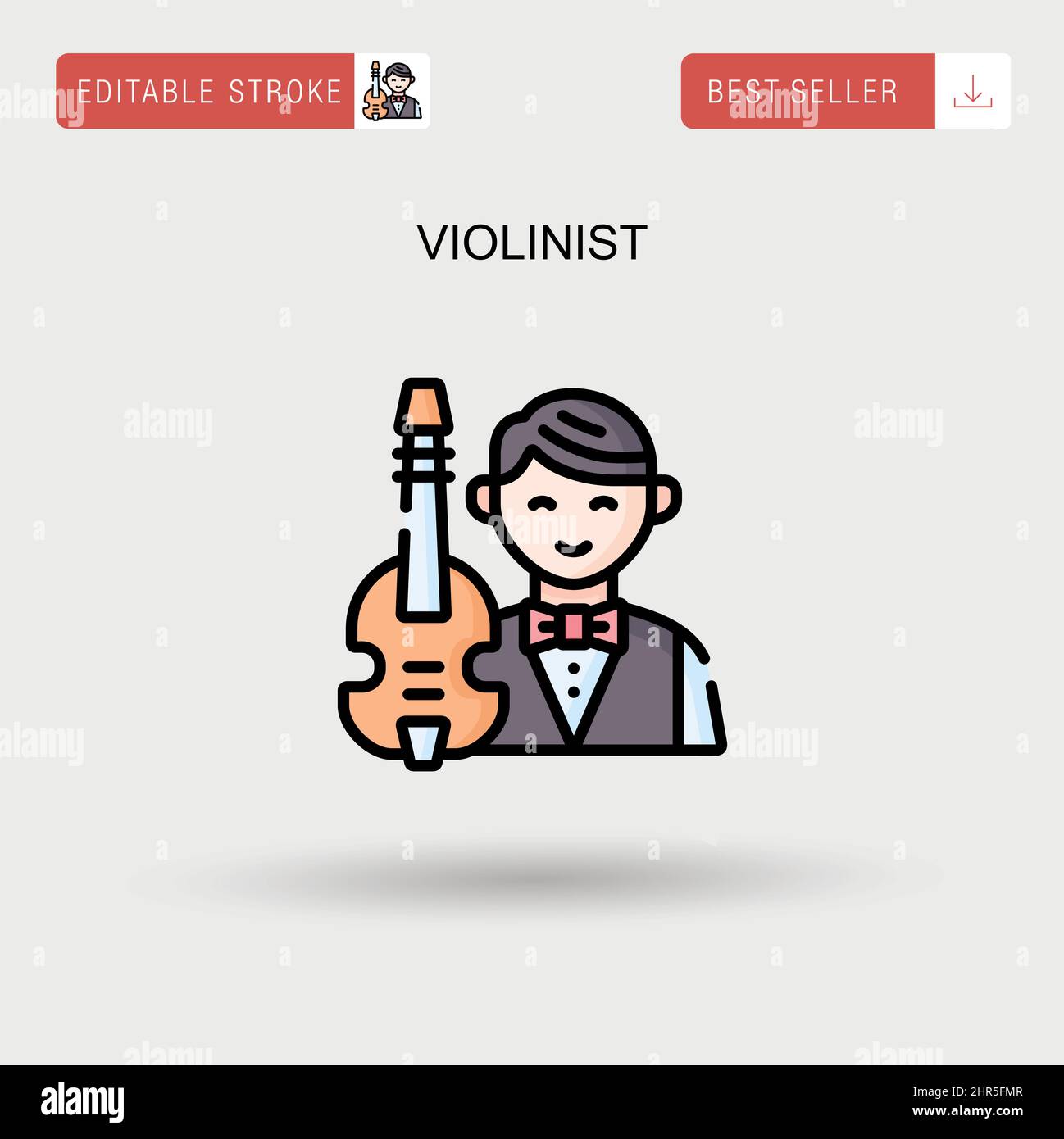 Male violin player Stock Vector Images - Alamy