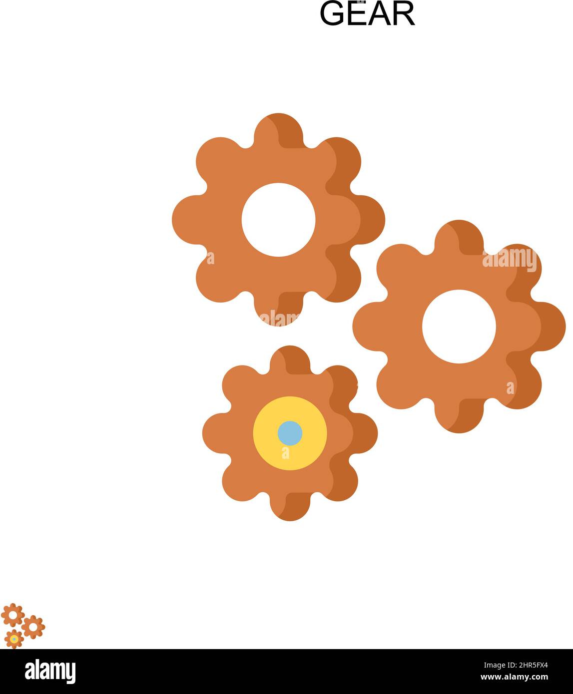 Gear Simple vector icon. Illustration symbol design template for web ...