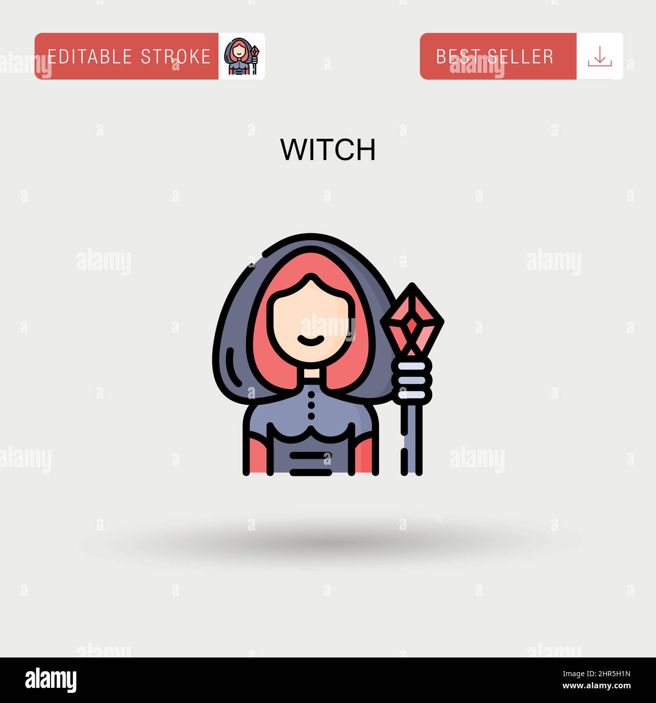 Gothic witch Stock Vector Images - Alamy