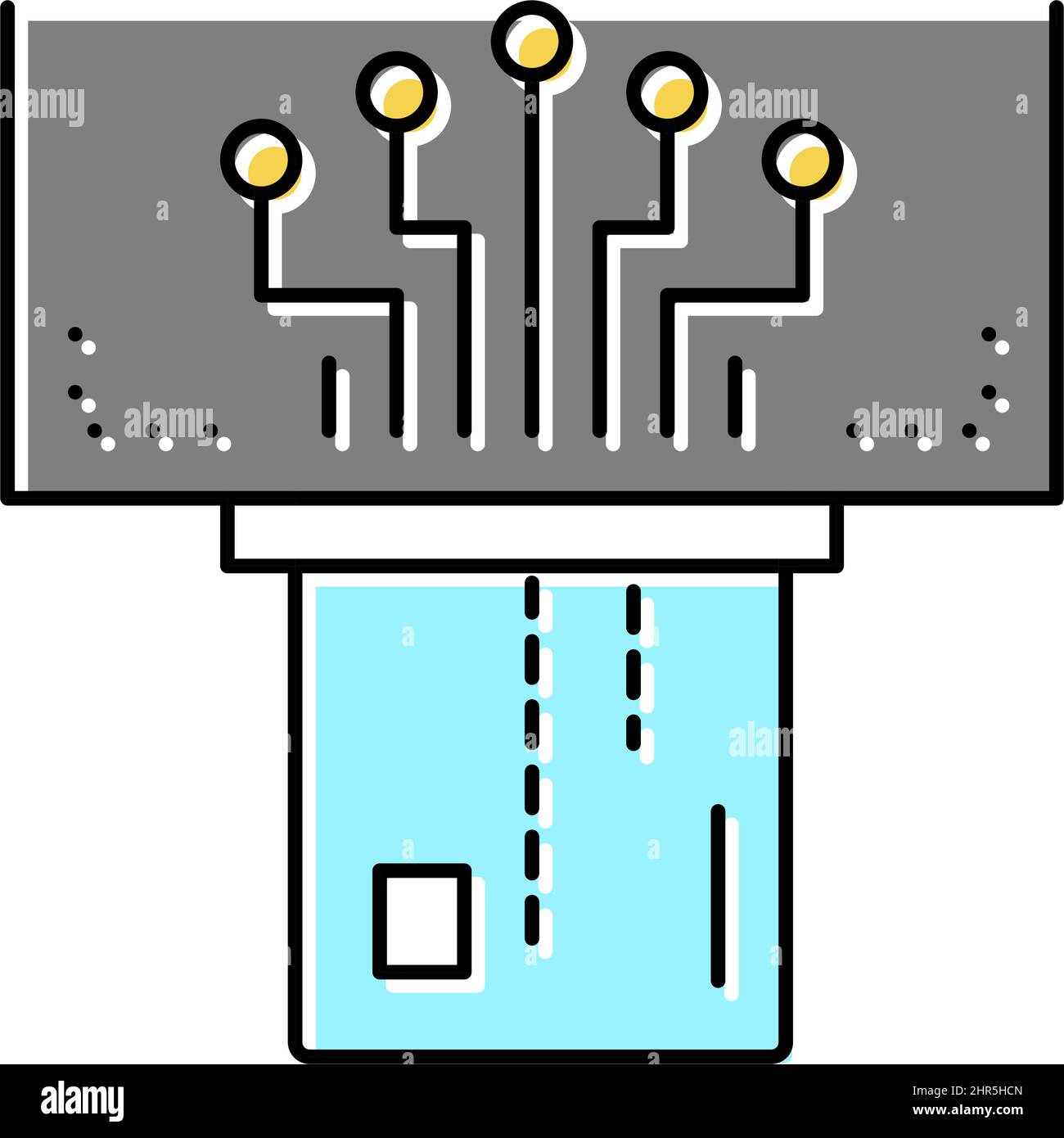 digital card color icon vector illustration Stock Vector Image & Art ...