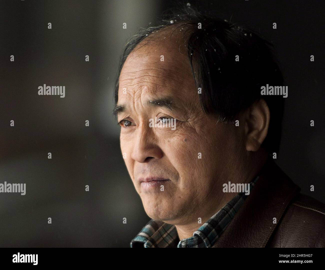 Daran Lin, father of murder victim Jun Lin, leaves the court after the ...