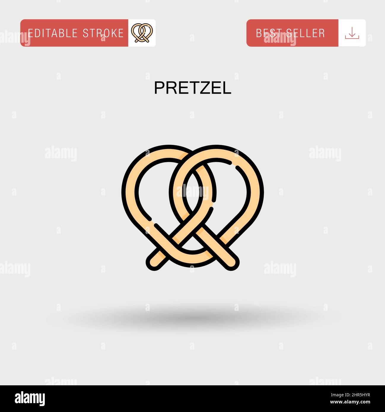 Mini bretzel Stock Vector Images - Alamy