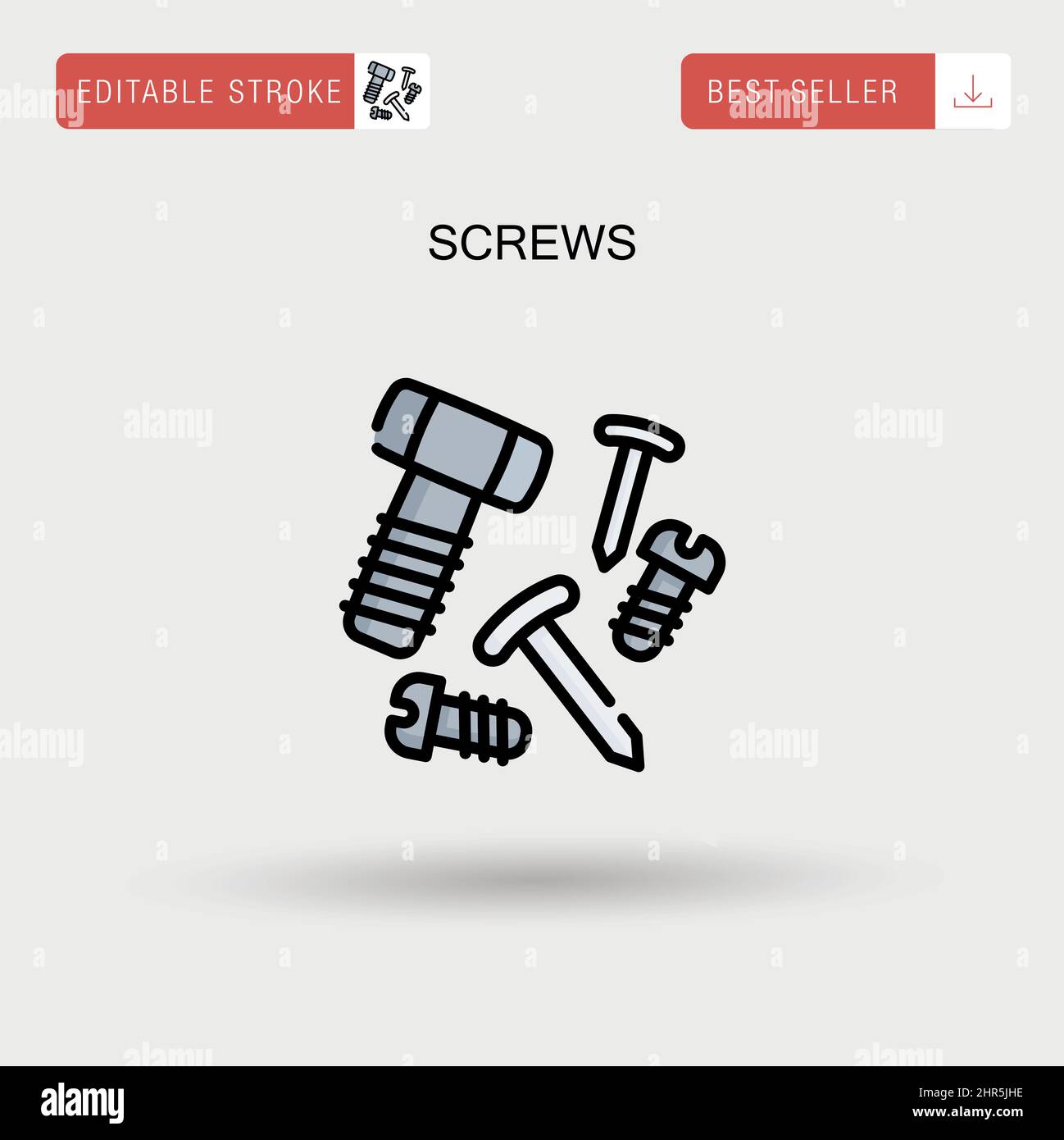 Drill screws Stock Vector Images - Alamy